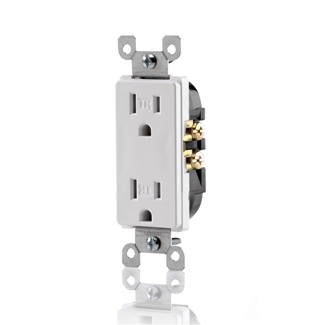 Leviton Decora 15 AMP Tamper Resistant Duplex Receptacle - 125V ...