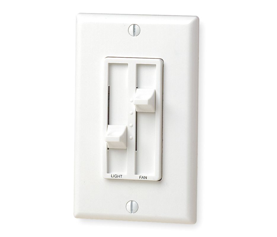 Leviton Decora Slide Combo Fan Speed Dimmer Control - 120V | Platinum ...