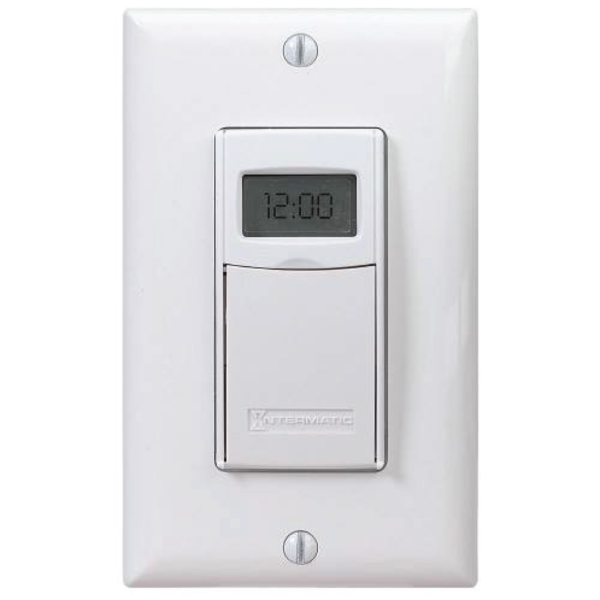 Intermatic 7-Day Digital Programmable Single Pole 3-Way Wall Switch ...