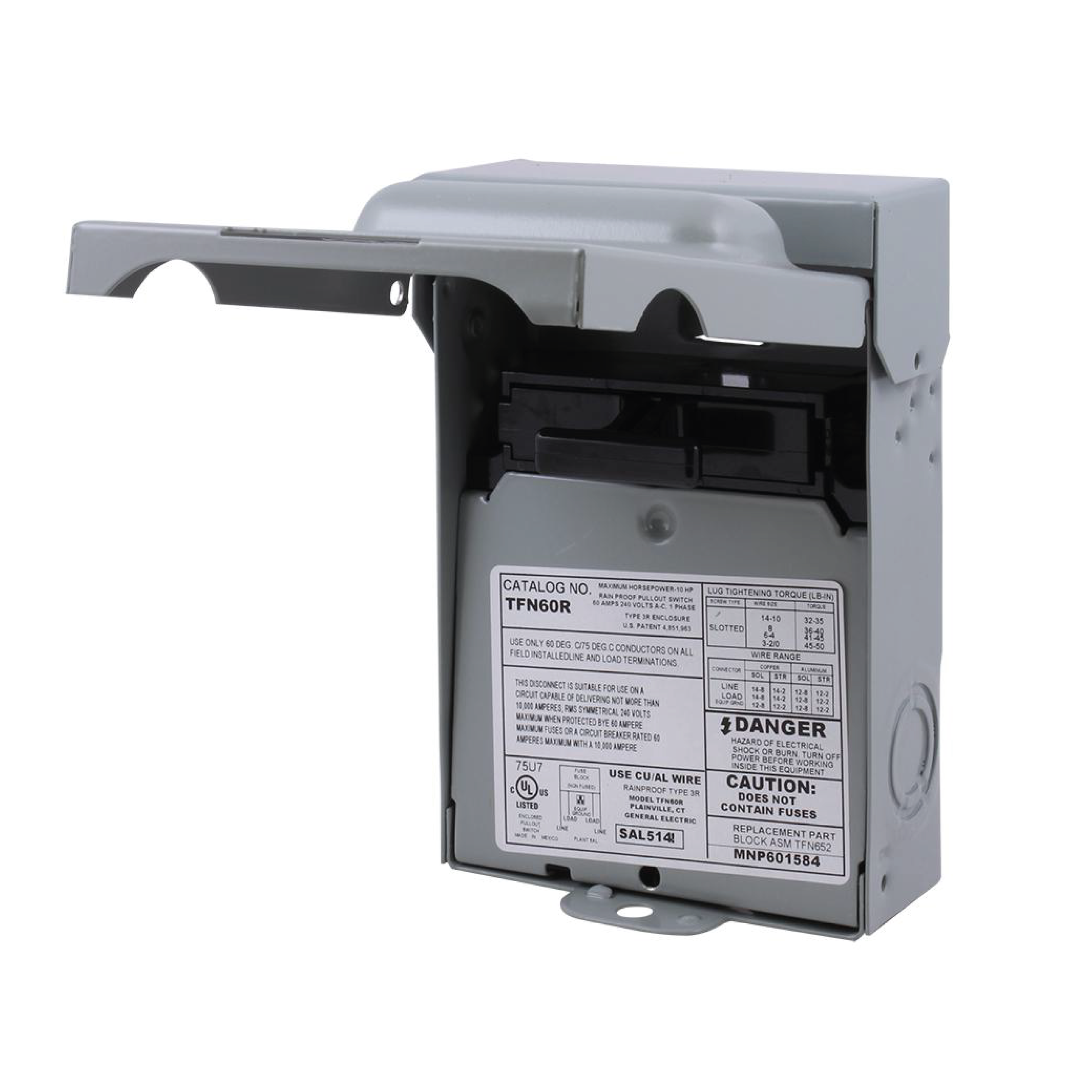 GE 60 AMP 240V Metal Isolator - AC Disconnect | Platinum Imports Inc ...