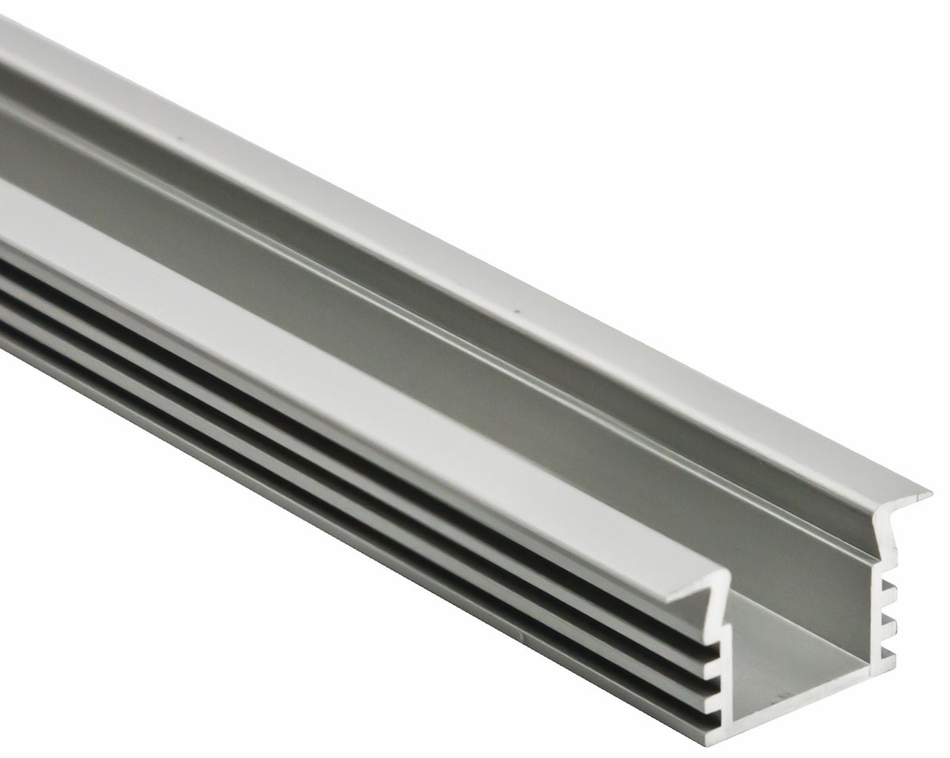 Trulux 39.4" Double Flange Recessed Mount Anodized Aluminum Extrusion ...
