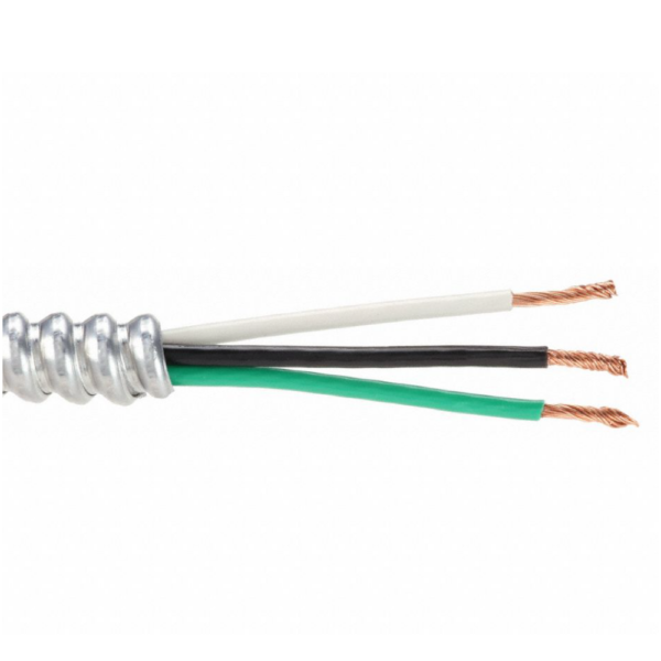 Southwire 12-2 BX Cable Stranded CU THHN BLACK/WHITE/GREEN - 250ft ...