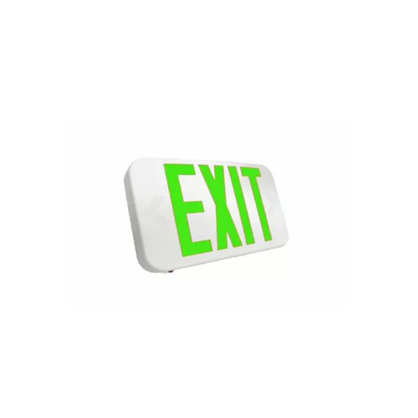 LED Exit Light with Battery Backup, Double Face with Green Letters ...