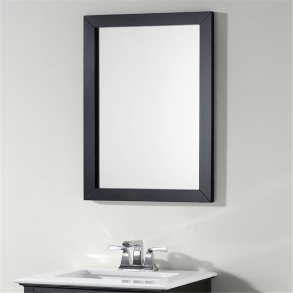 Glacier Loft Black PVC Frame Rectangular Mirror | Platinum Imports Inc ...