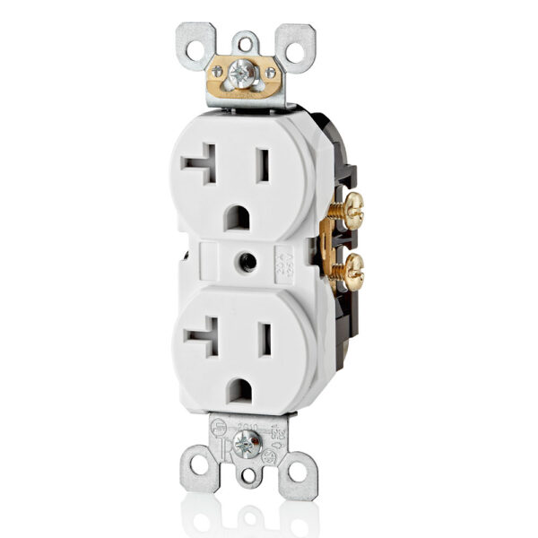 Leviton 20 AMP Tamper Resistant Duplex Receptacle -125V | Platinum ...