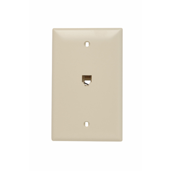 Single 1 Gang Telephone Jack RJ11 with plate- Ivory | Platinum Imports ...